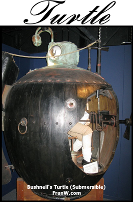Bushnell’s Turtle (Submersible) – FranW.com